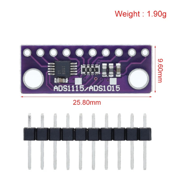ADS1115 Low Power 16-Bit Analog to Digital Converter Module with I2C – MakerShop